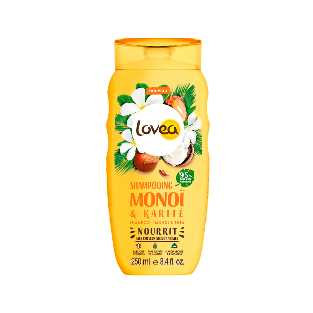Shampoo Monoi y Karite 250 ml Lovea